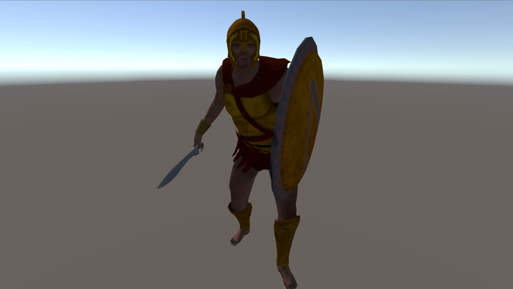 Animated Spartan King