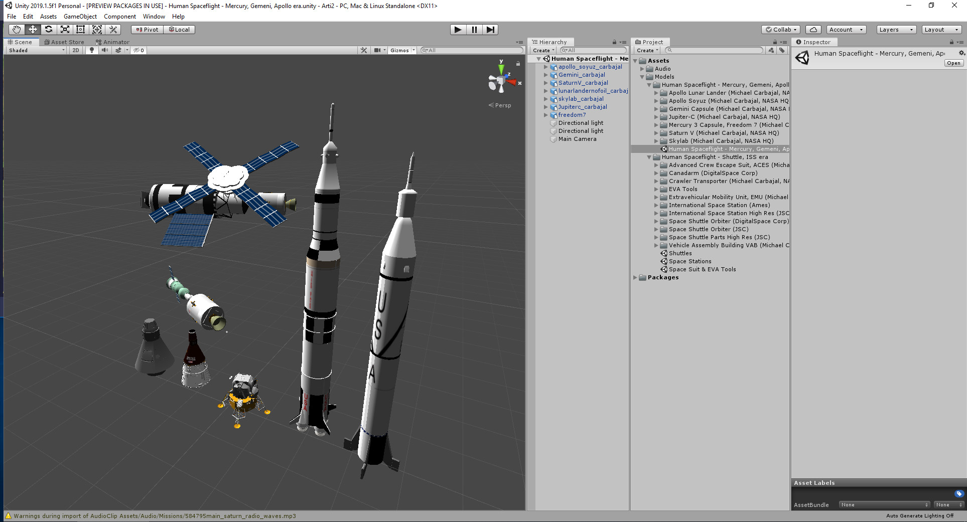 NASA Space Flight Assets