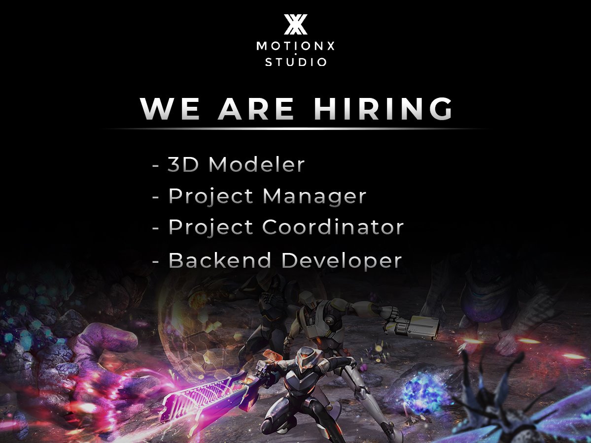 [รับสมัครงาน] MOTIONX STUDIO ประกาศหาทีมงานสายพัฒนาเกม VR จ้าาา