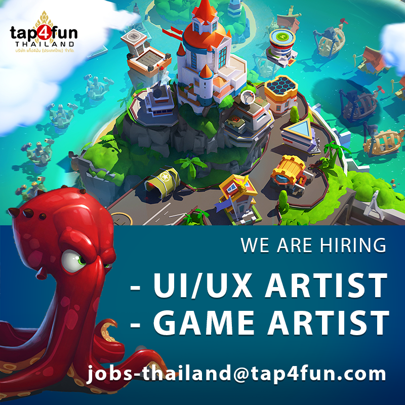 [รับสมัครงาน] Tap4Fun Thailand ประกาศหา Artist