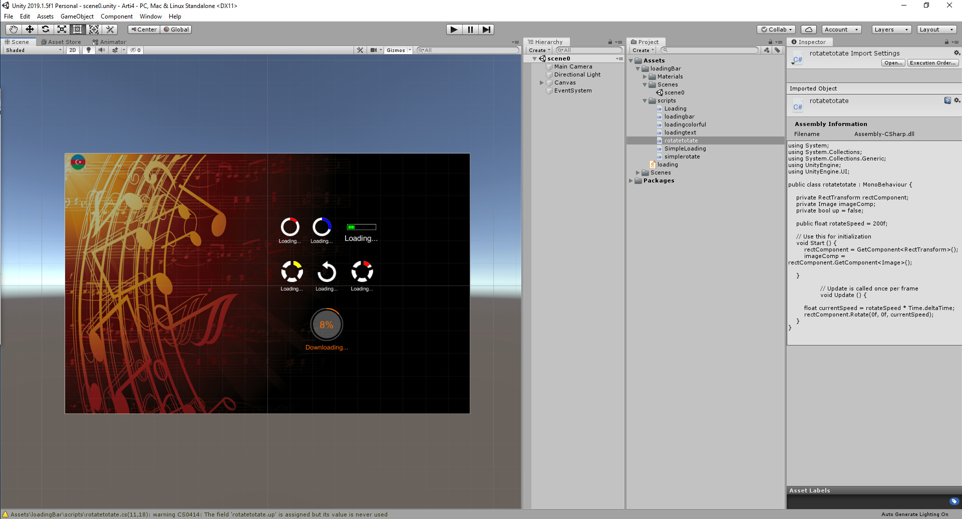 Loading screen animation - ProGaming